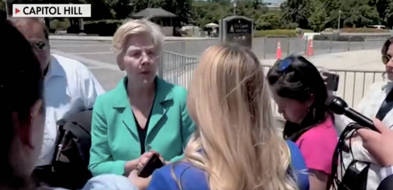 MUST SEE: Elizabeth Warren intentionally slams car door to avoid ...