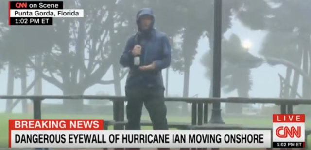 CNN hurricane reporter claims Ian is exactly what climate change ...