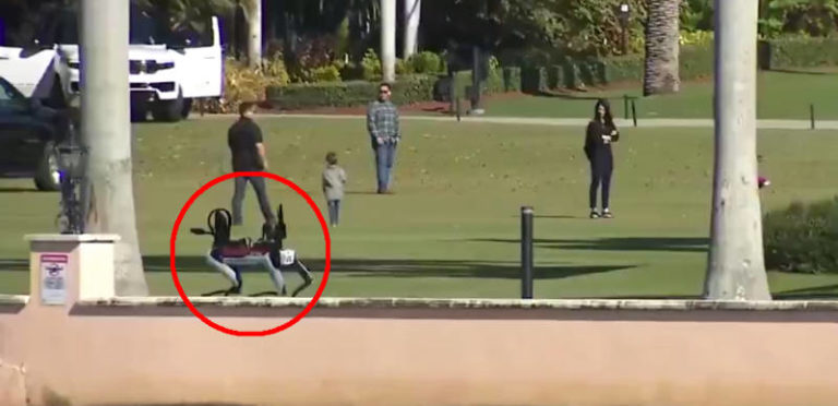 WATCH: Robot dogs seen guarding Mar-a-lago – The Right Scoop