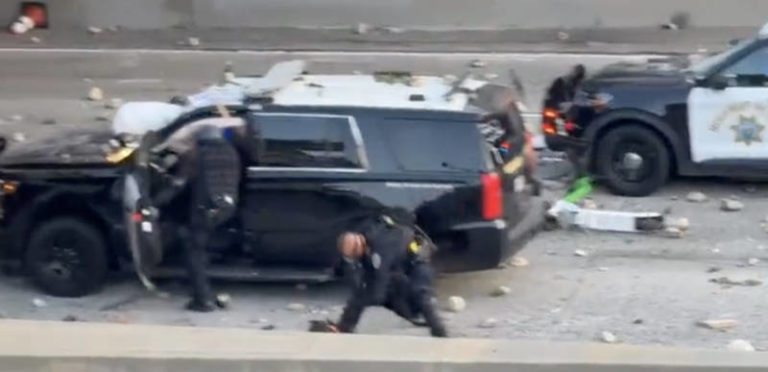 WATCH: LAPD officer gets hit in the head with a BIG ROCK by rioter ...