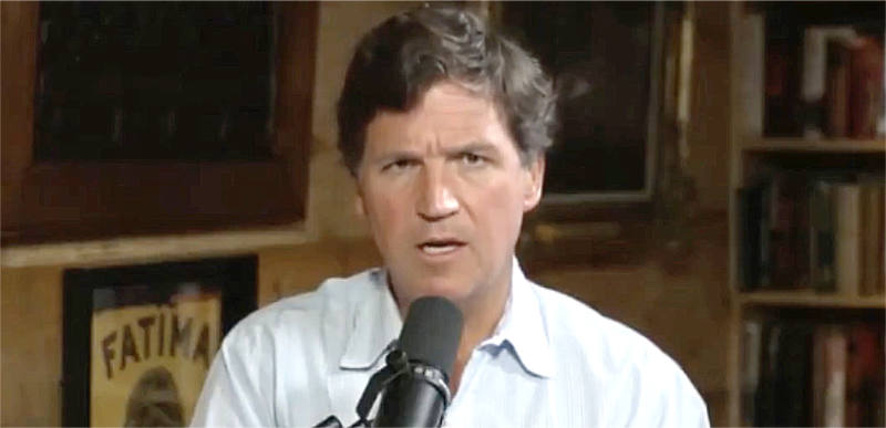 UM VIDEO – Tucker Carlson says Trump will announce a NEW war tonight ...