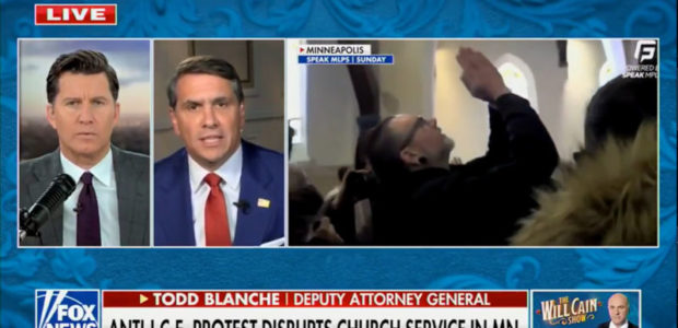 BREAKING VIDEO – Todd Blanche says anti-ICE protesters invading Church ...
